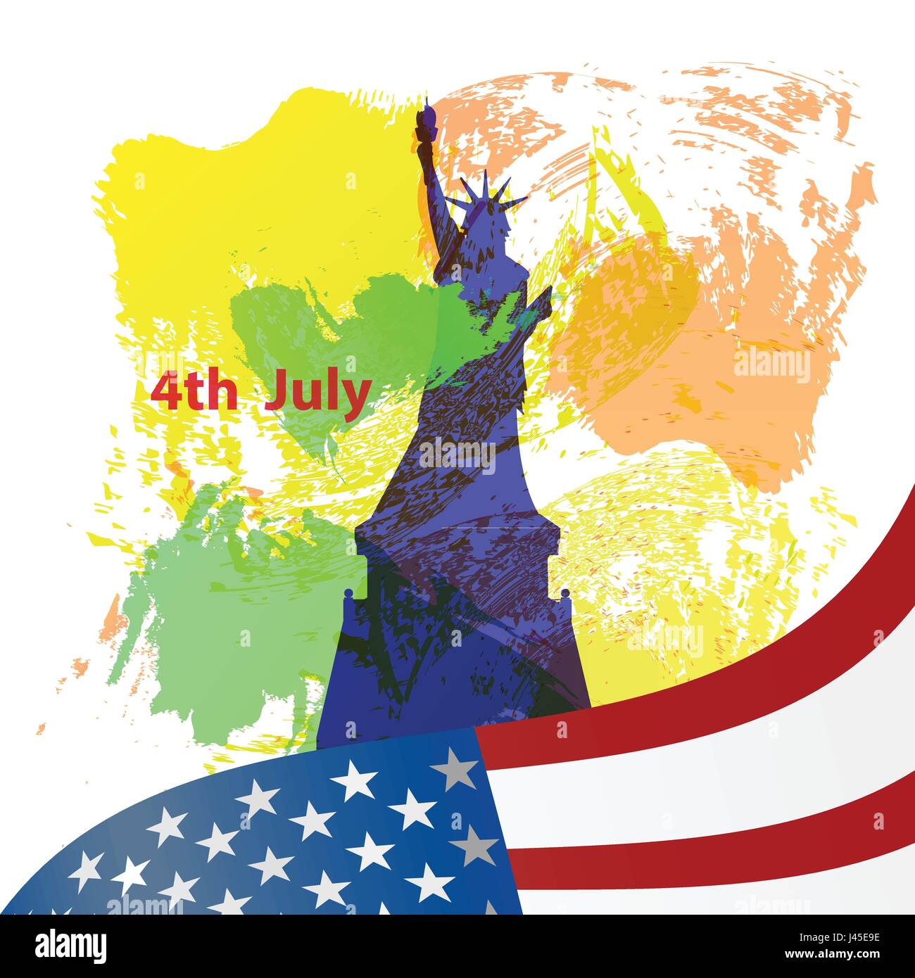 US Independence Day. Illustration, vector Stock Vector Image & Art - Alamy