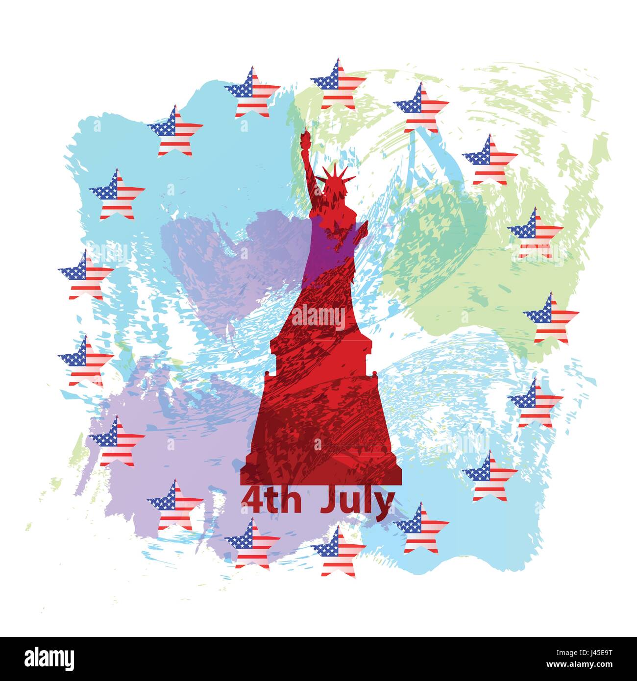 US Independence Day. Illustration, vector Stock Vector Image & Art - Alamy