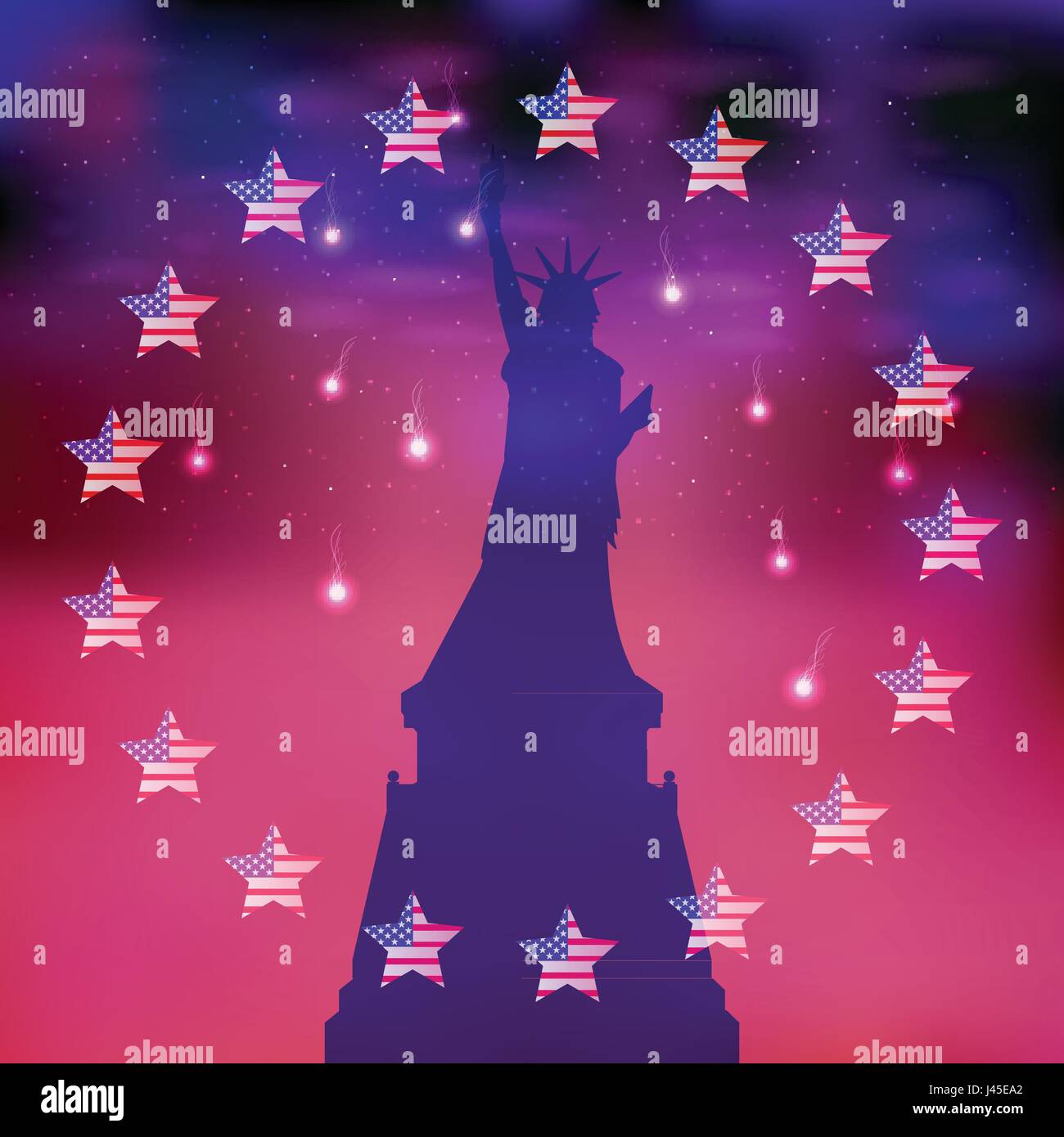 US Independence Day. Illustration, vector Stock Vector Image & Art - Alamy