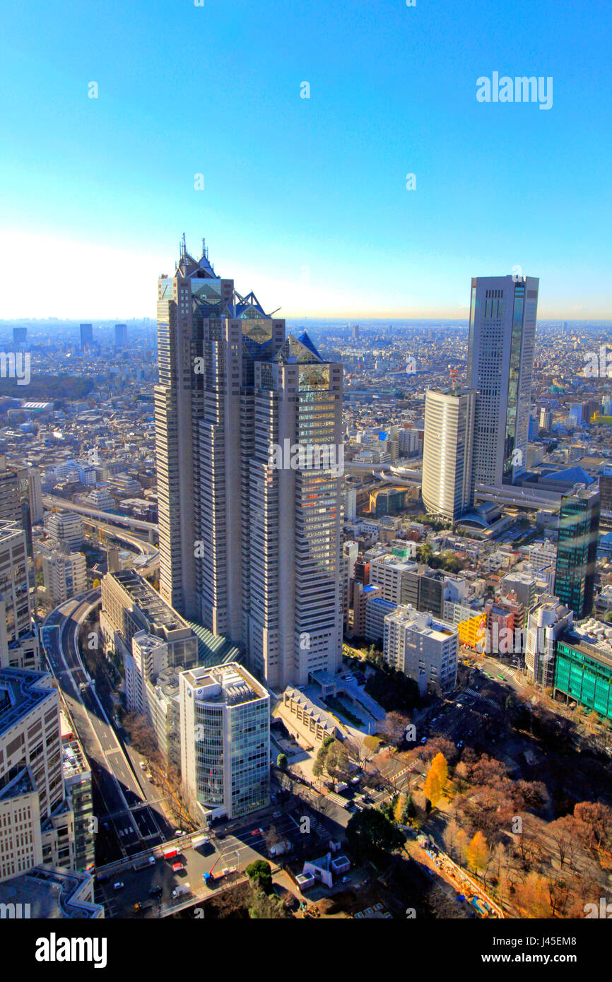 Park Hyatt and Opera City Tower View from Tokyo Metropolitan Government ...