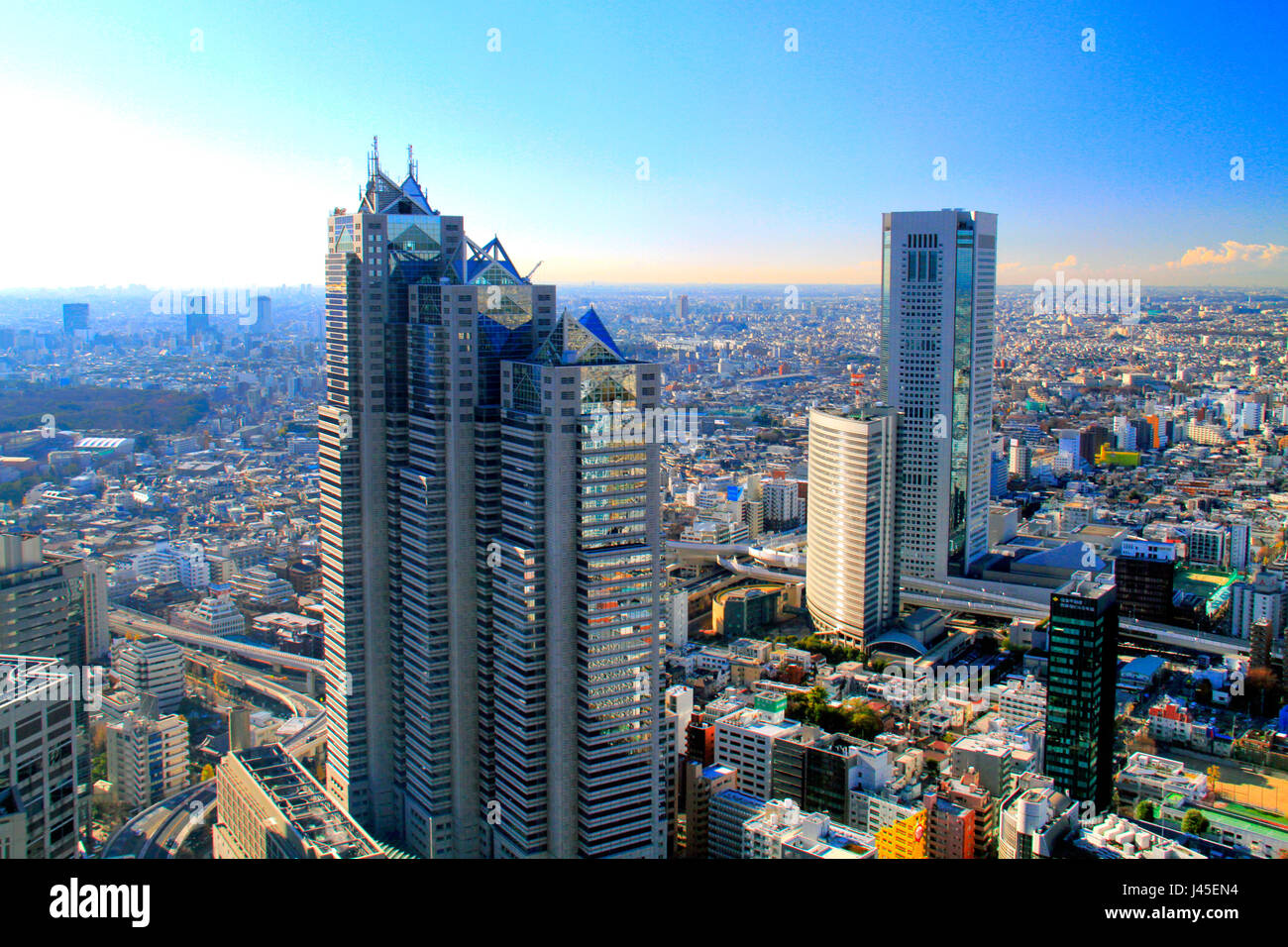 Park Hyatt and Opera City Tower View from Tokyo Metropolitan Government ...