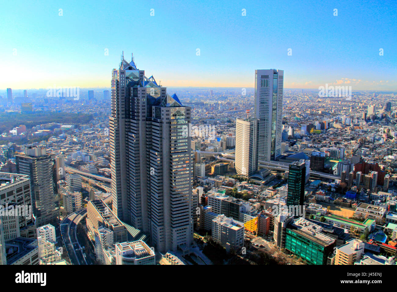 Park Hyatt and Opera City Tower View from Tokyo Metropolitan Government ...