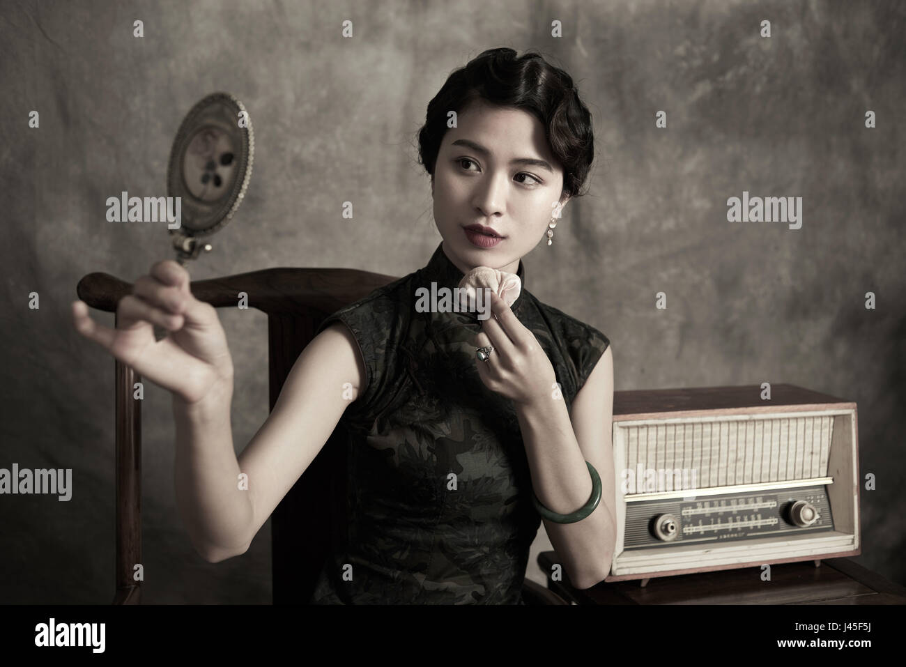 Retro ladies figure Stock Photo - Alamy