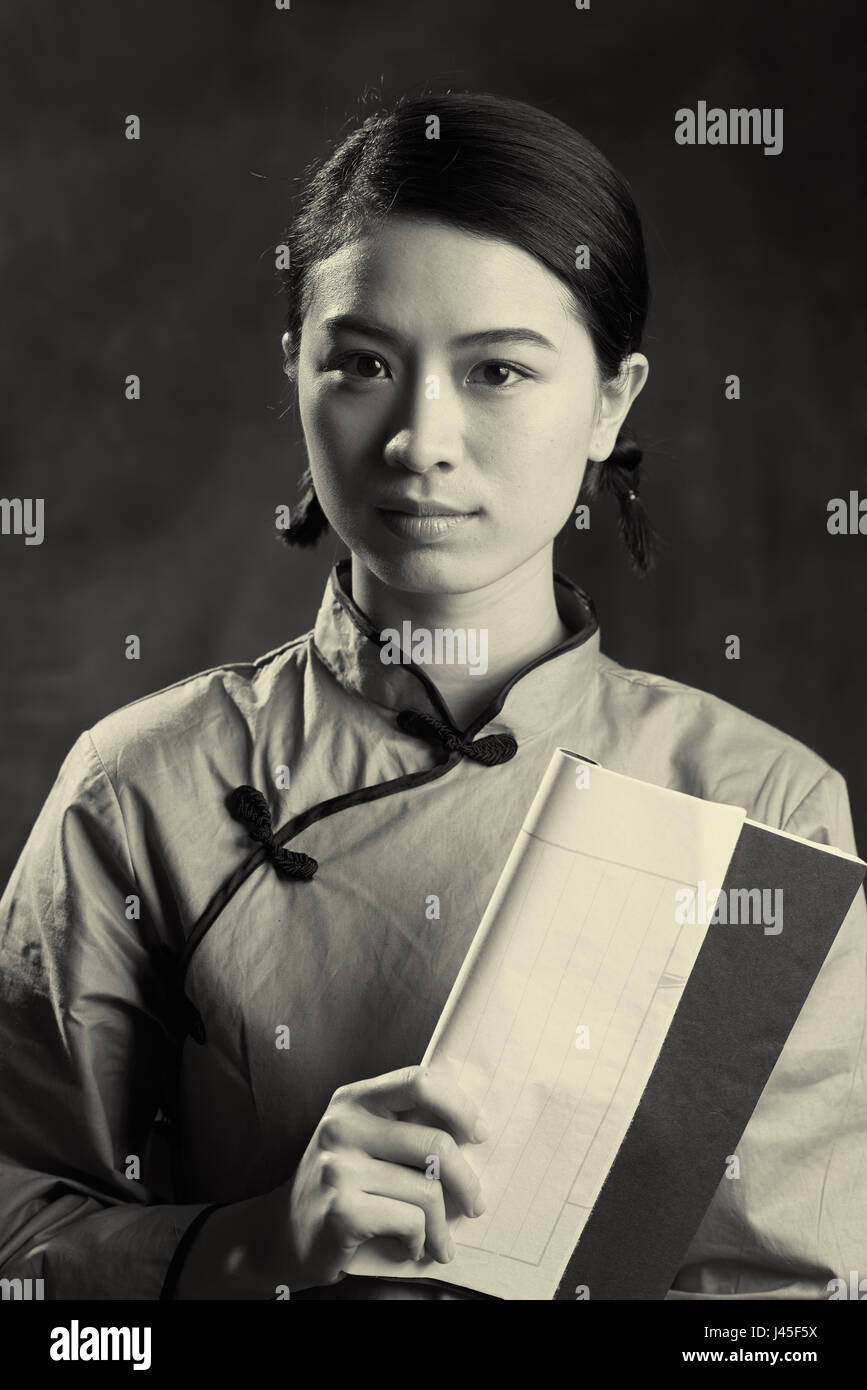 Classical female students Stock Photo - Alamy