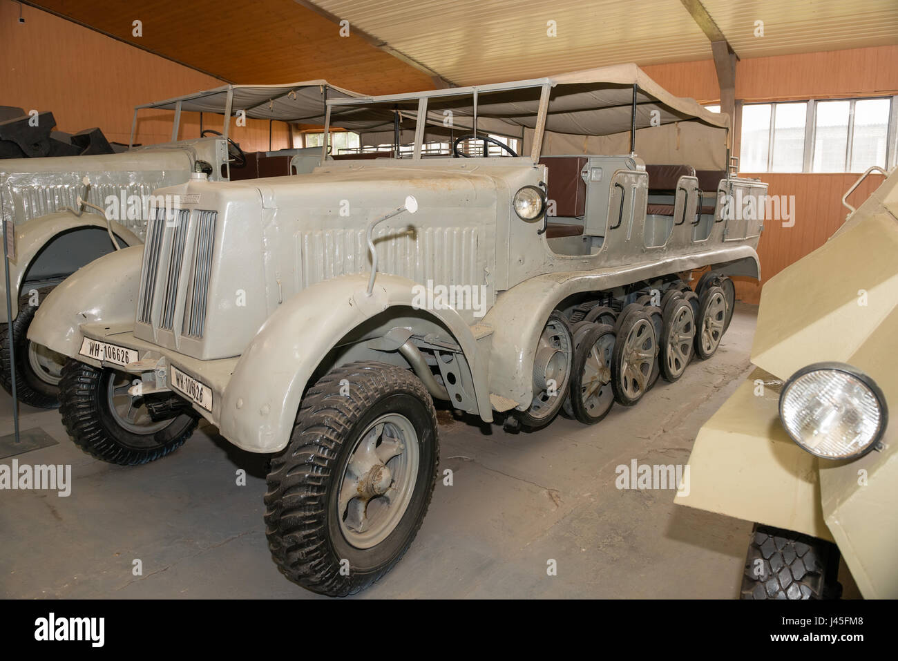 MOSCOW REGION, RUSSIA - SEPTEMBER 01, 2015: The average half-track ...