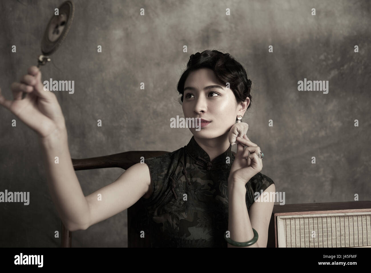 Retro ladies figure Stock Photo - Alamy