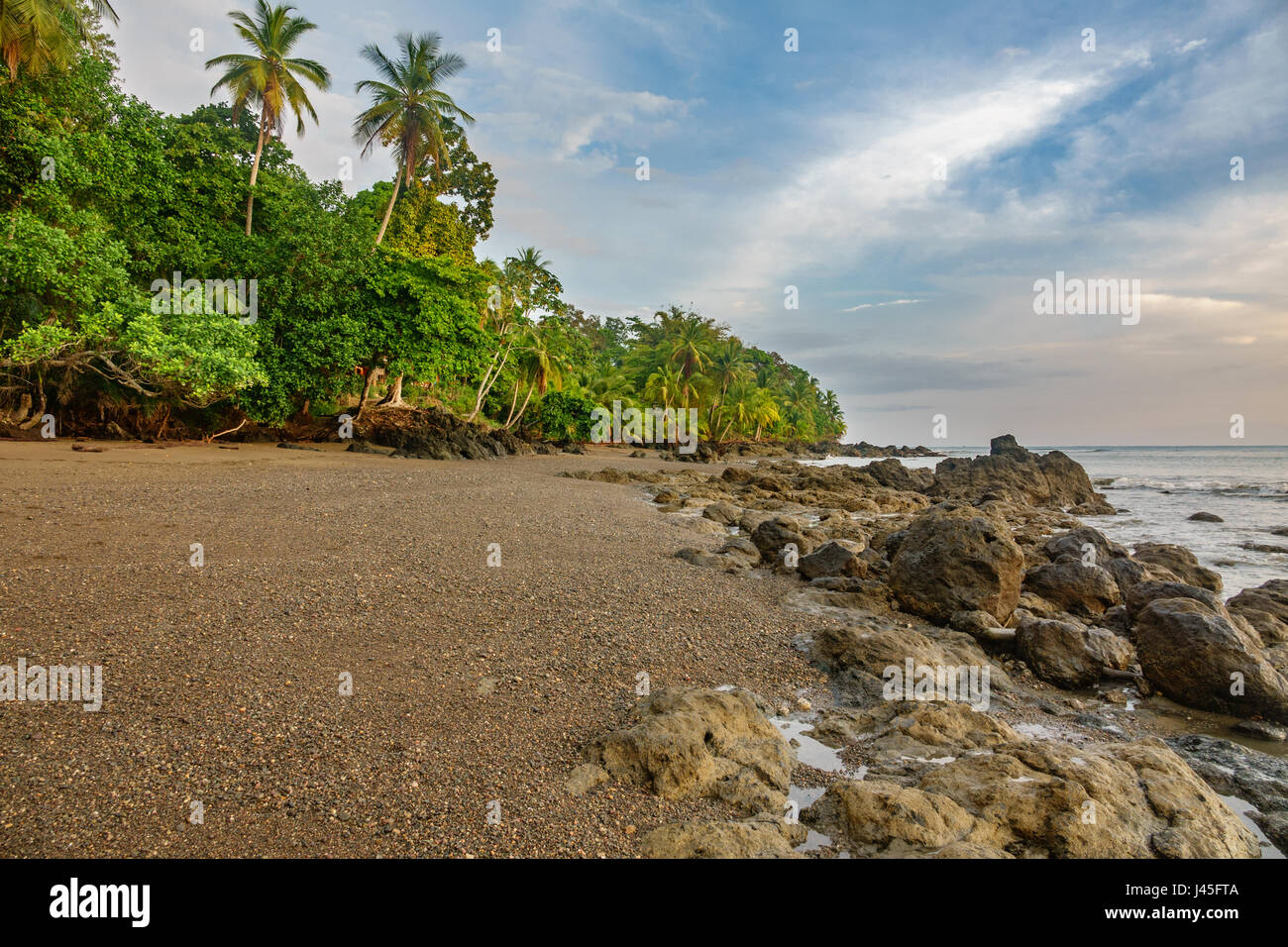 Drake bay beach wide angle view, pacific ocean Stock Photo - Alamy