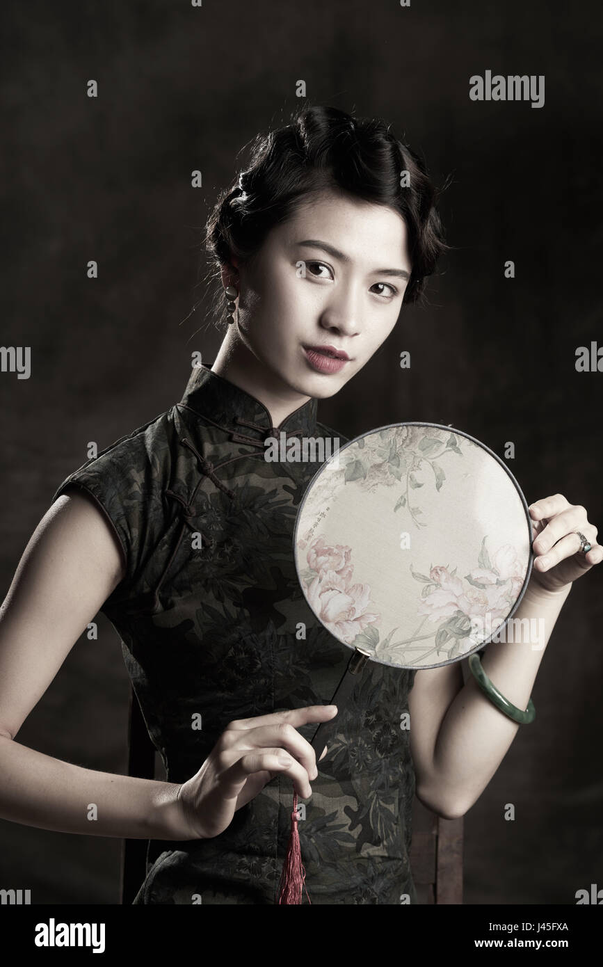 Retro ladies figure Stock Photo - Alamy