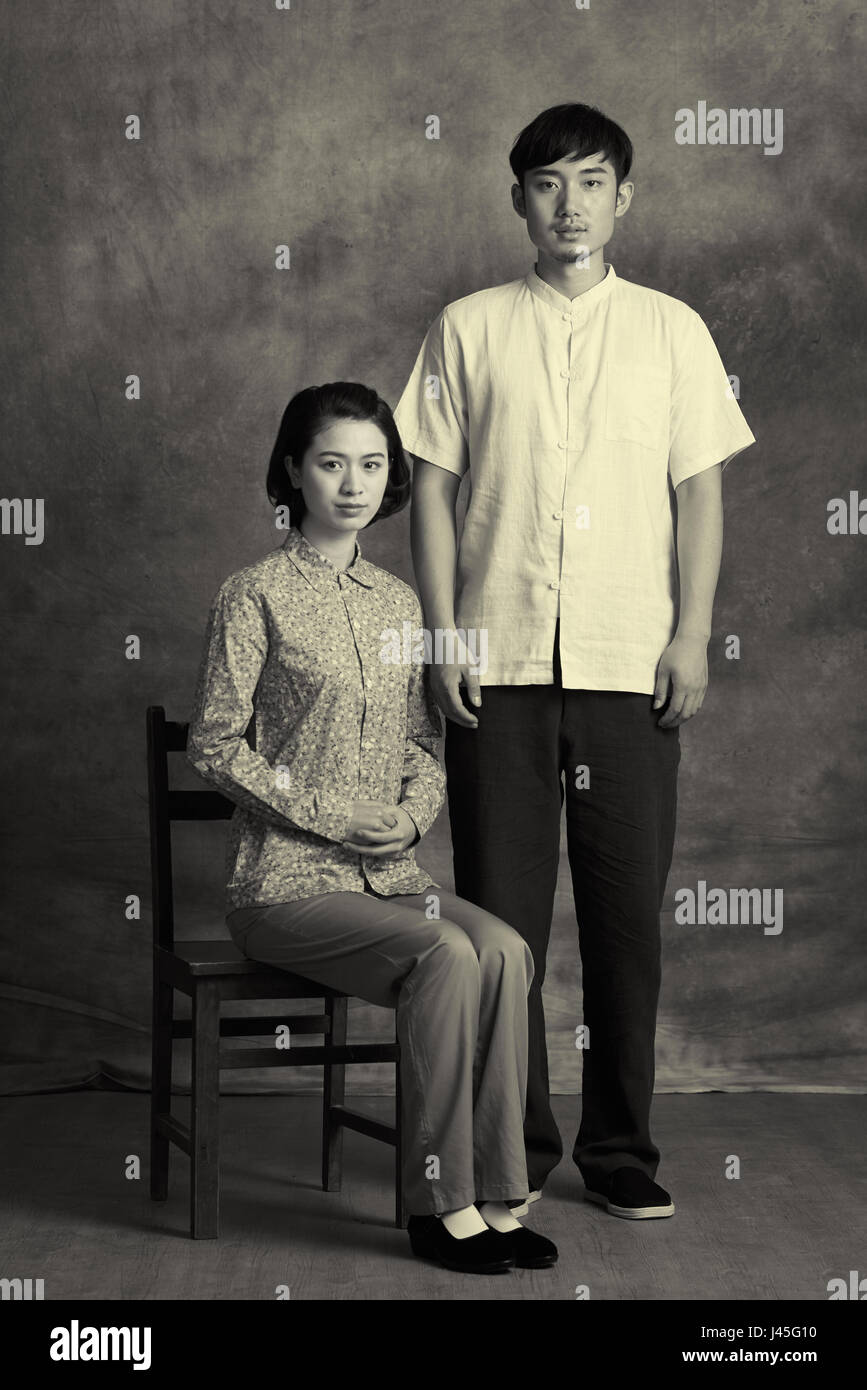 Retro young couple photos Stock Photo - Alamy