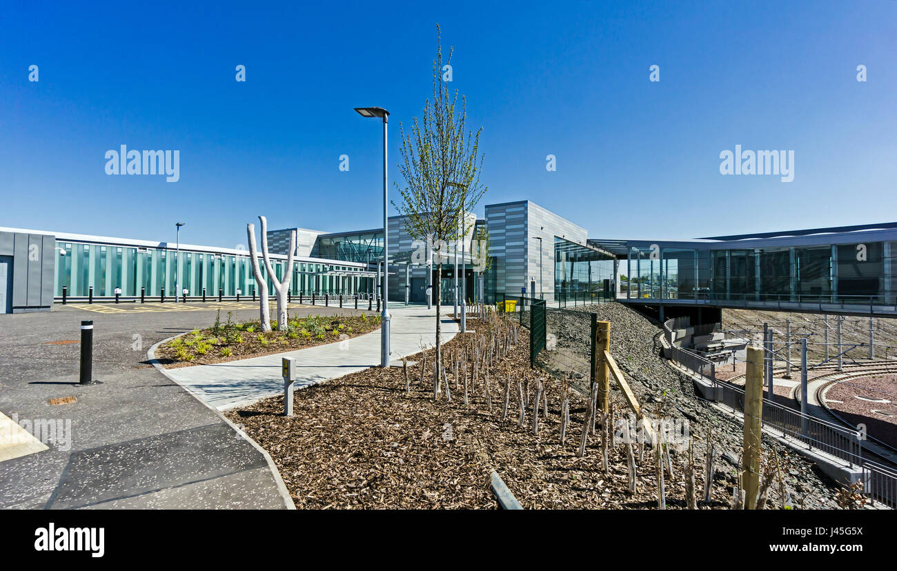 Scotrail railway interchange station Edinburgh Gateway in Gogar ...