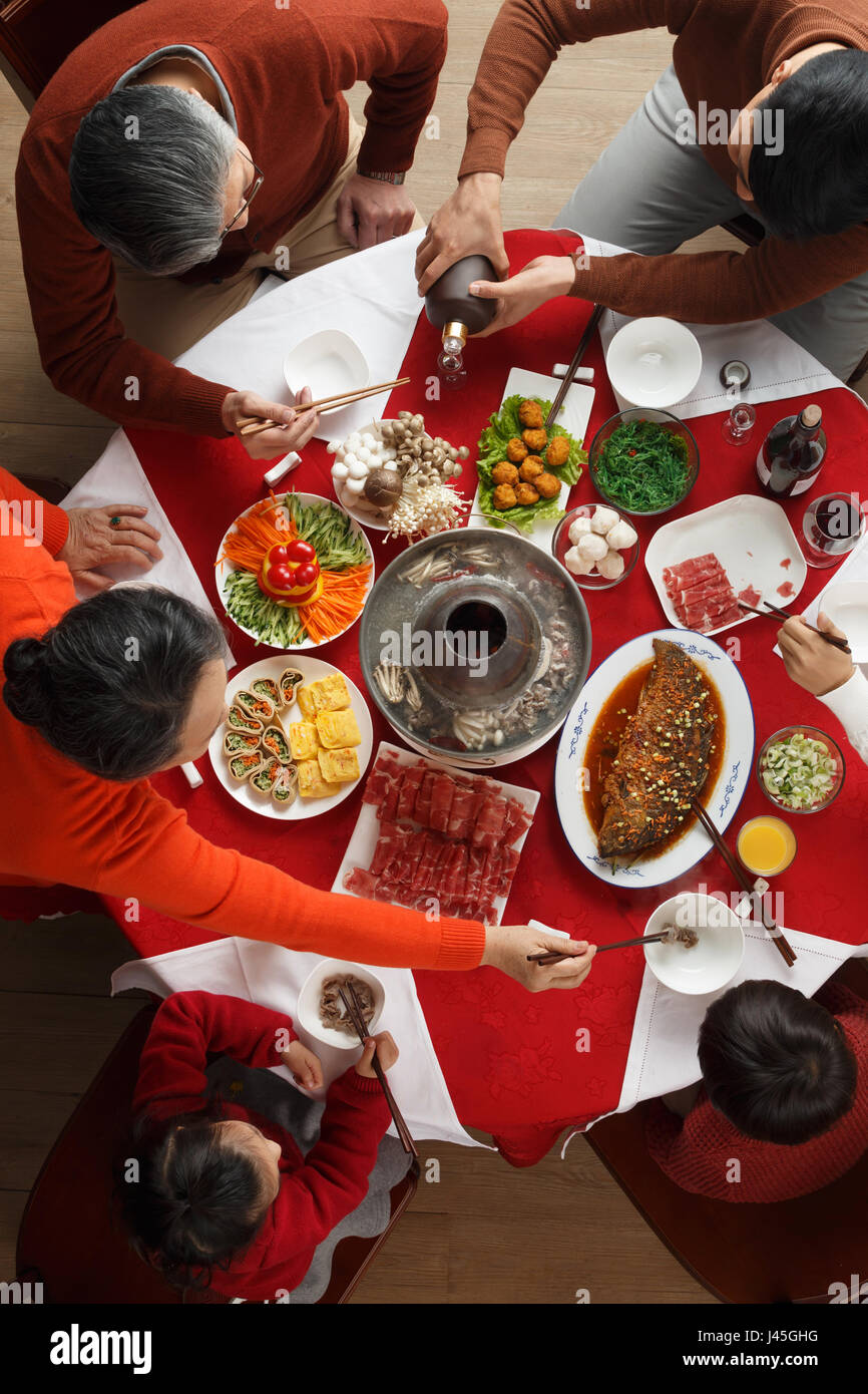 Chinese Reunion Dinner High Resolution Stock Photography and Images - Alamy