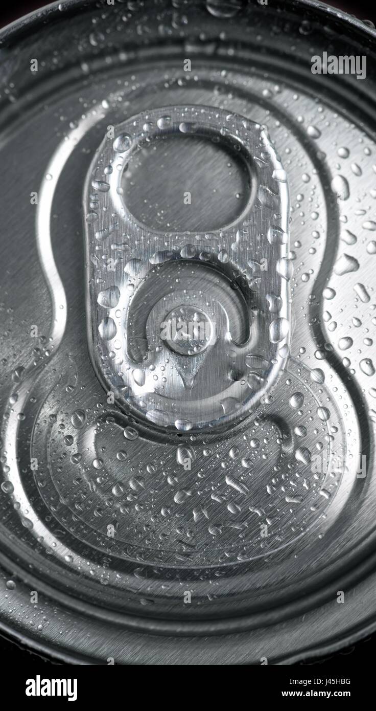 Closeup of a soda can Stock Photo - Alamy