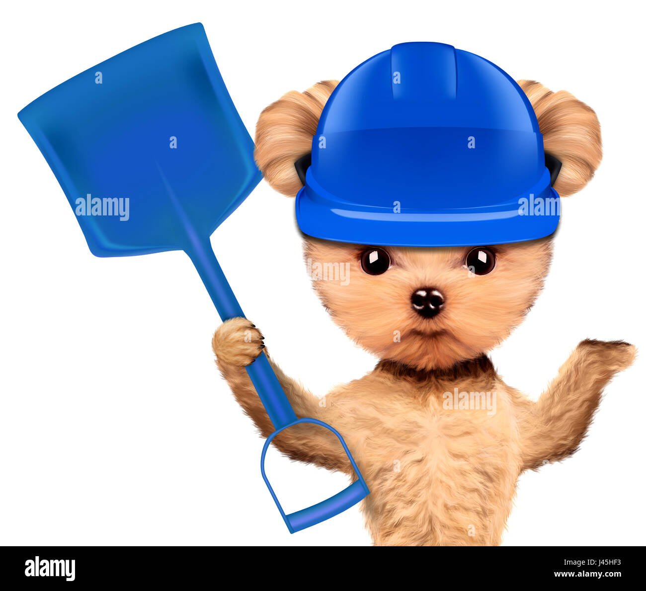 Funny dog shovel isolated on hi-res stock photography and images - Alamy