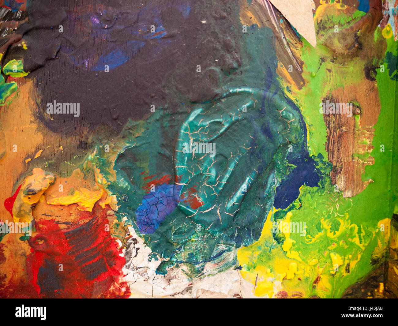 Close up full frame image of acrylic paint texture Stock Photo - Alamy