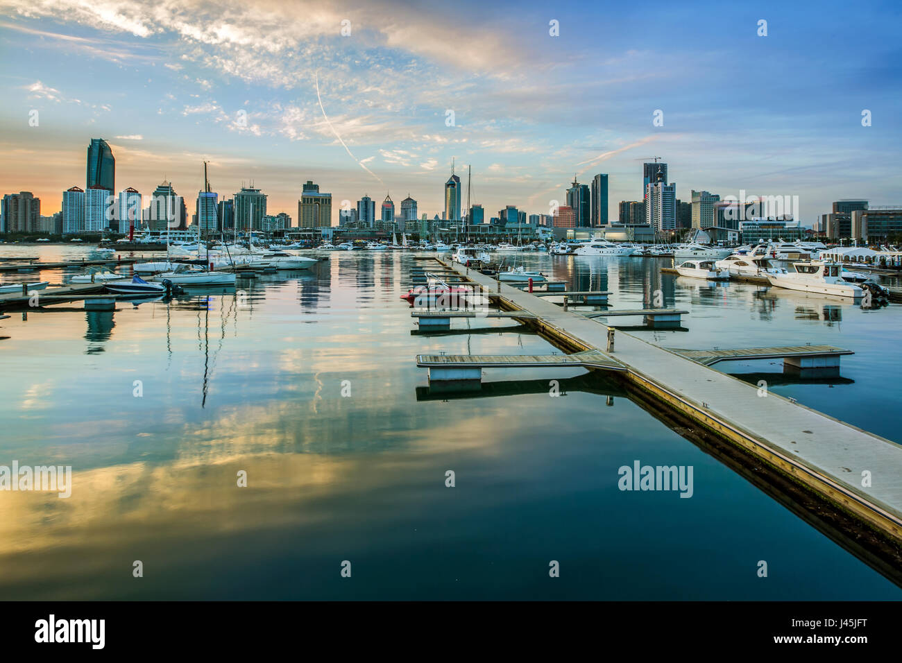 Qingdao Olympic Sailing Center in Shandong Province,China Stock Photo ...