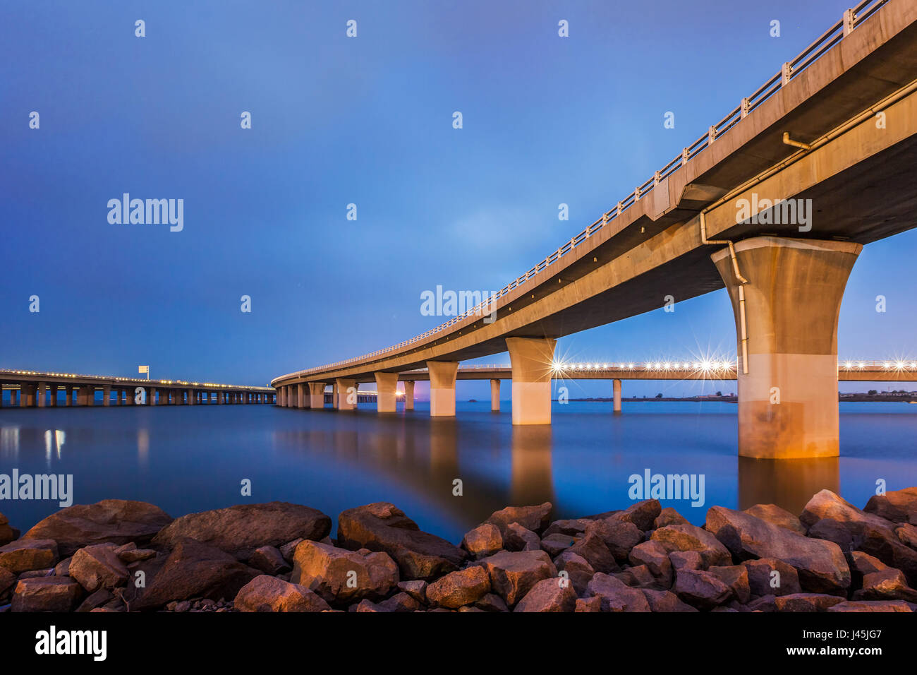 Jiaozhou Bay Bridge of Qingdao,Shandong Province,China Stock Photo - Alamy
