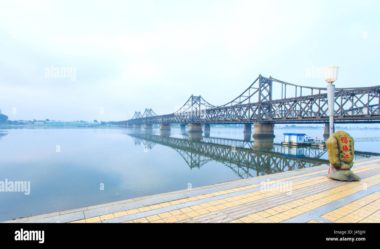 the Yalu River of Dandong,Liaoning Province,China Stock Photo - Alamy