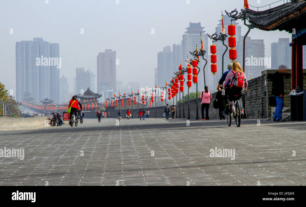 Gate Tower of Xi'an City,Shaanxi Province,China Stock Photo - Alamy
