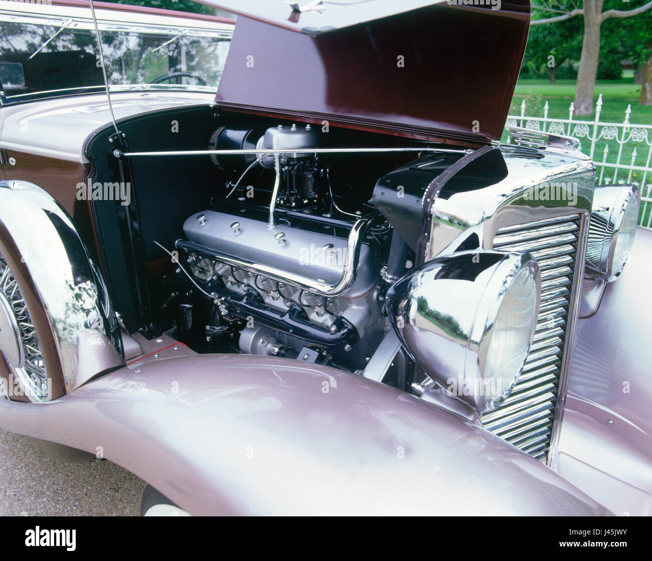1931 Marmon 145 engine Stock Photo - Alamy