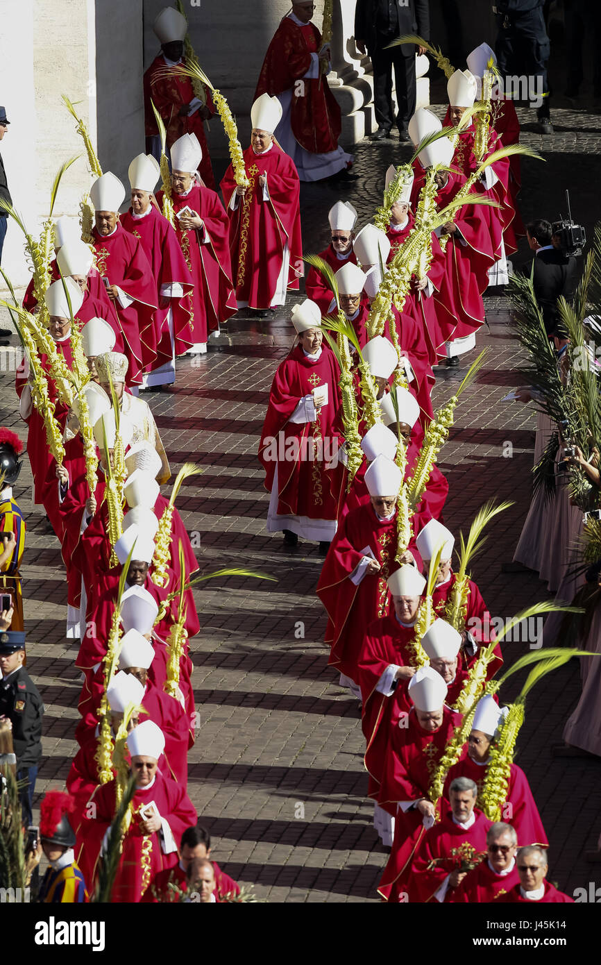 Commemoration of Palm Sunday at Vatican City, St. Peter's Square ...