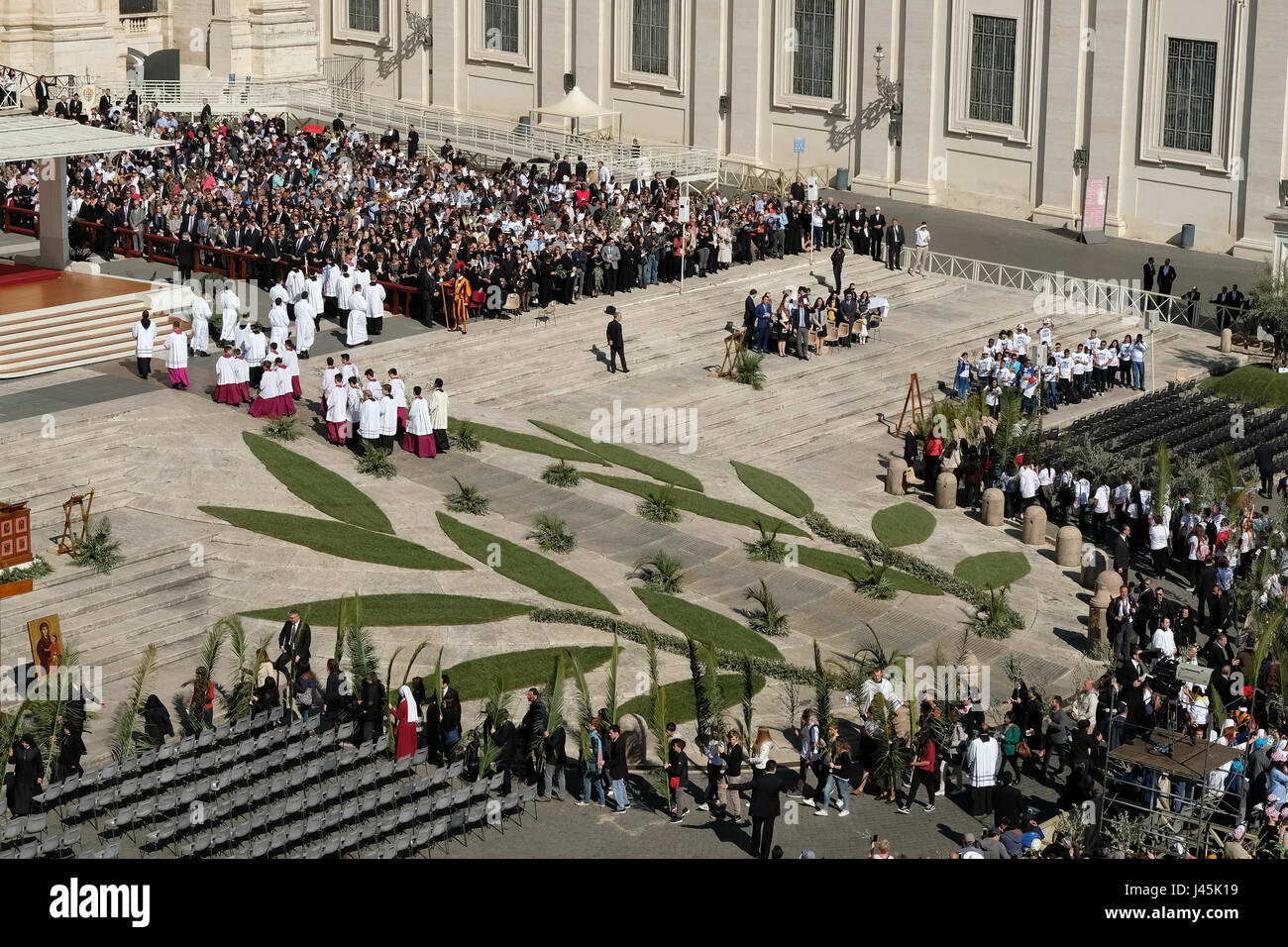 Commemoration of Palm Sunday at Vatican City, St. Peter's Square ...