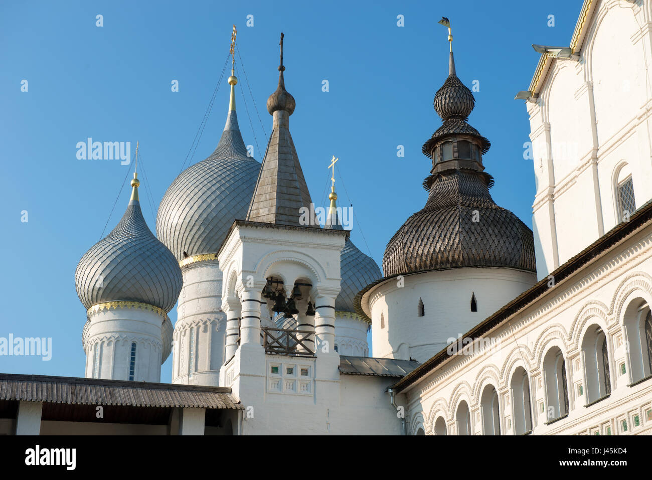 Summer view of medieval the Kremlin in Rostov the Great as part of The ...
