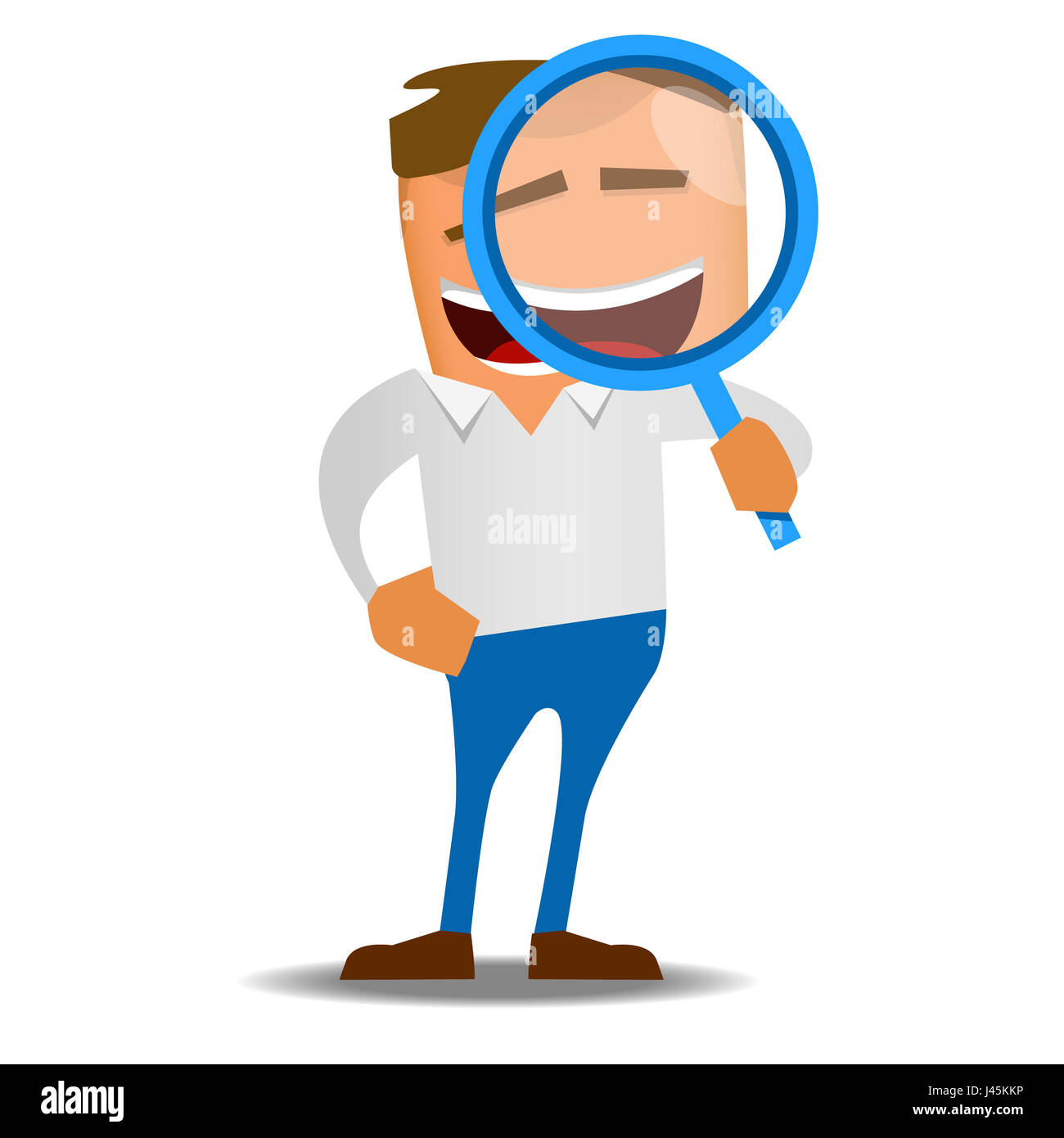 High Quality cartoon image of an office worker Stock Photo - Alamy