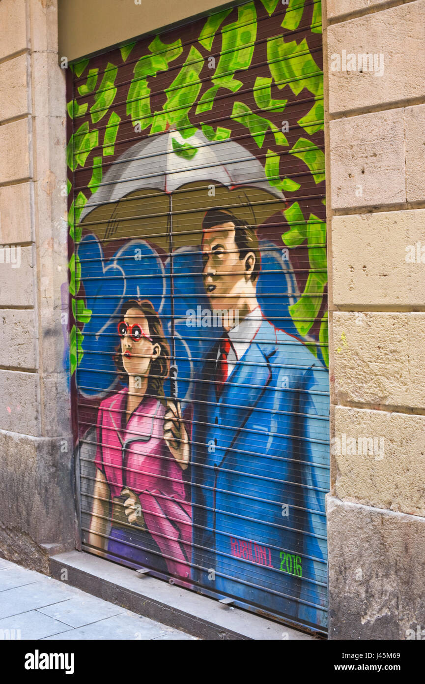 Roller door graffiti hi-res stock photography and images - Alamy