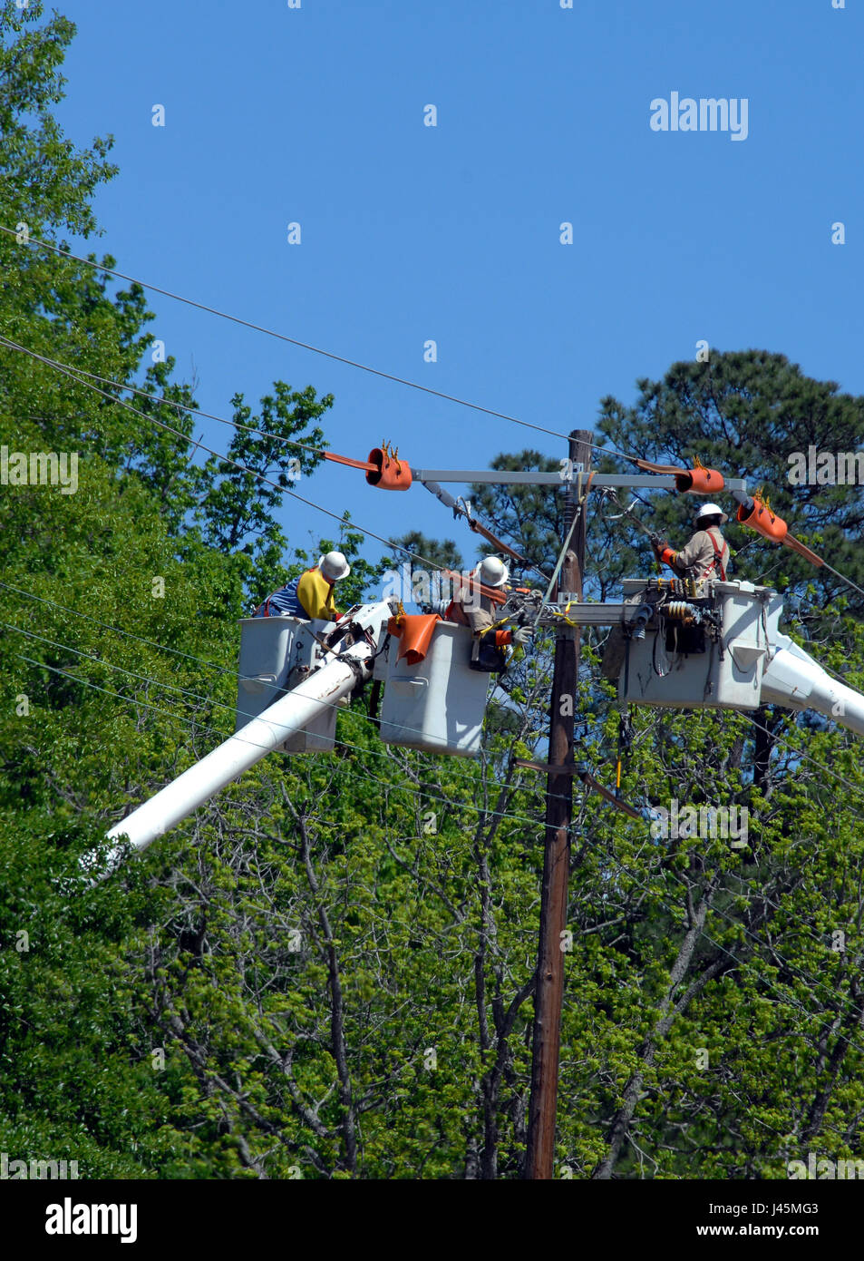 Damaged utility pole hi-res stock photography and images - Alamy