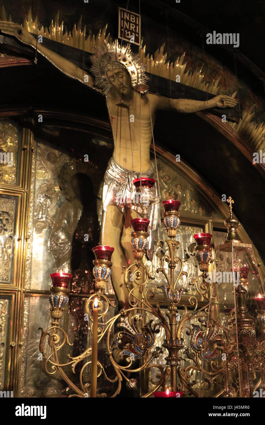 Israel, Jerusalem Old City, the 12th Station of the Via Dolorosa at the ...