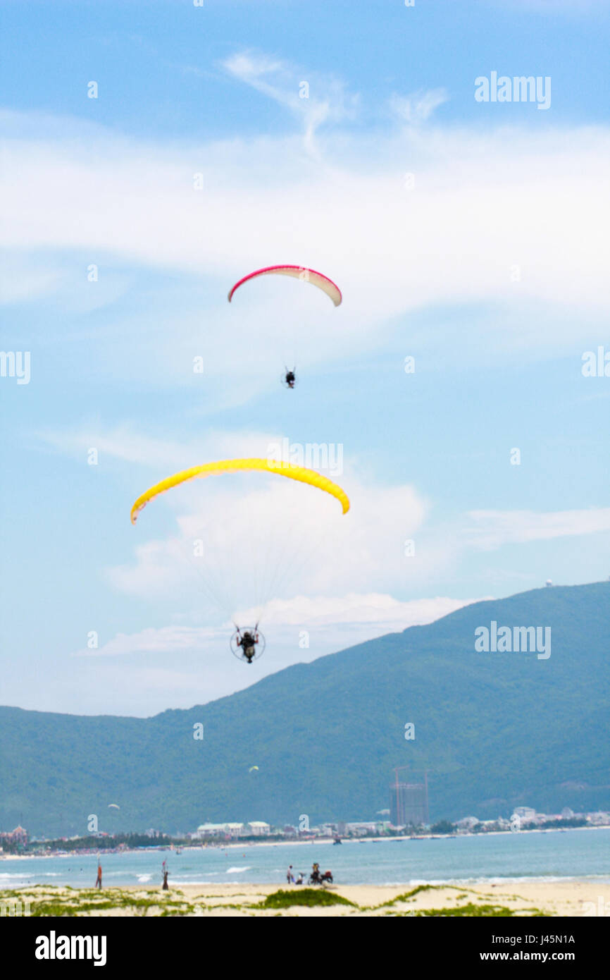 paragliding competition in Danang Vietnam Stock Photo - Alamy