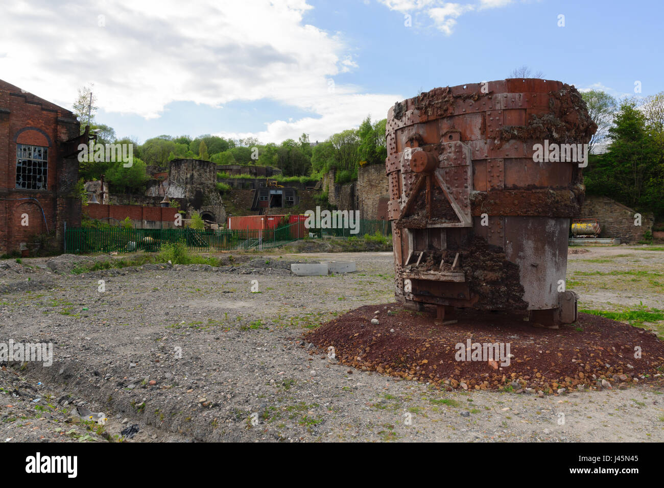 Brymbo Heritage Area and smelting crucible all that remains of former ...