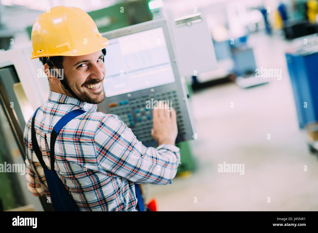 Cnc machine center metal processing hi-res stock photography and images ...