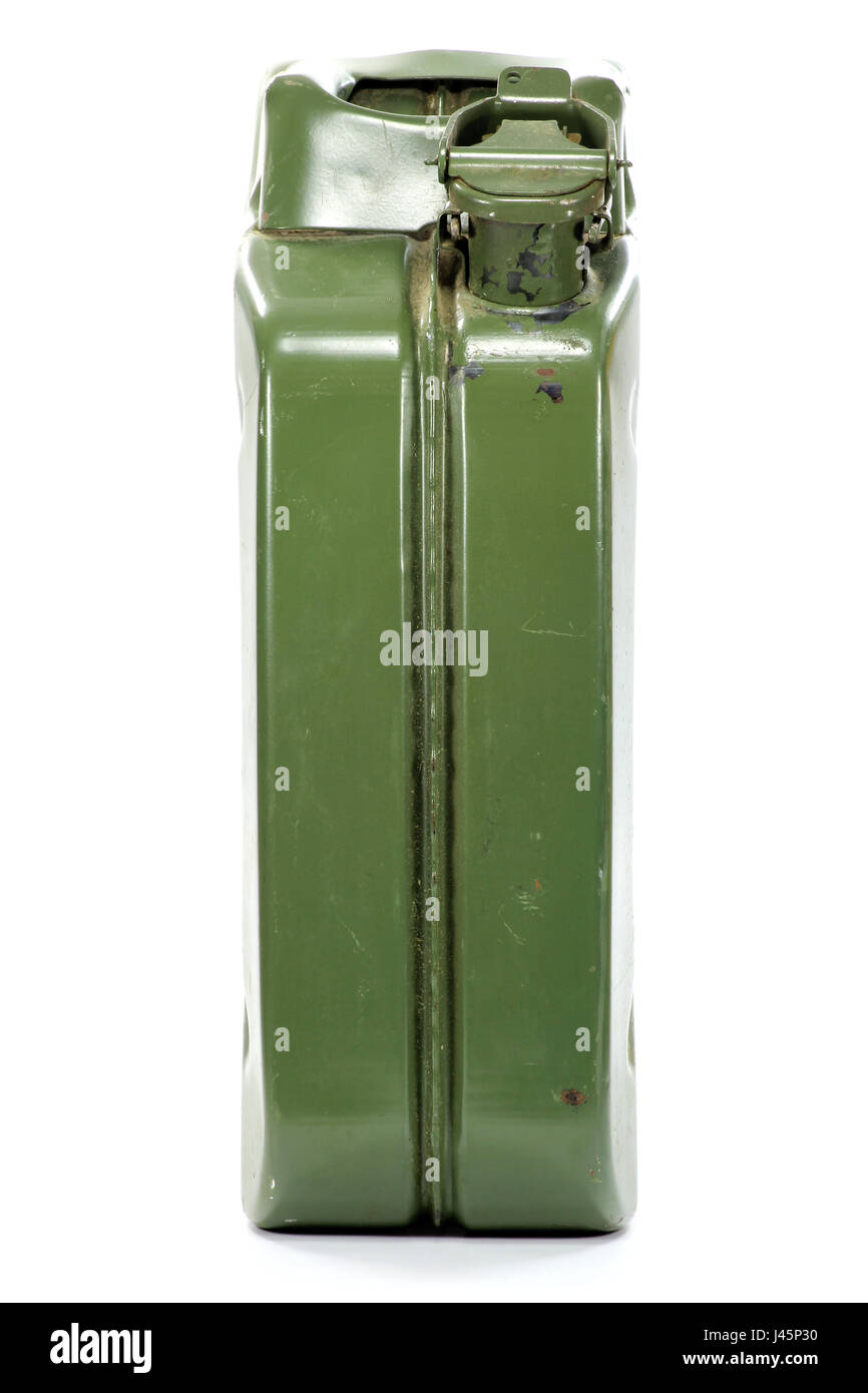 5 liter fuel canister isolated on white background Stock Photo - Alamy