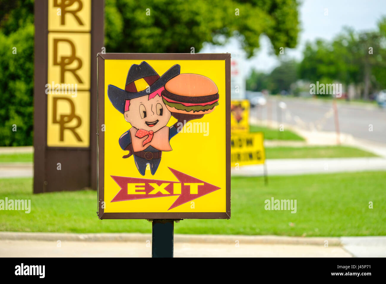 Food exit sign hi-res stock photography and images - Alamy