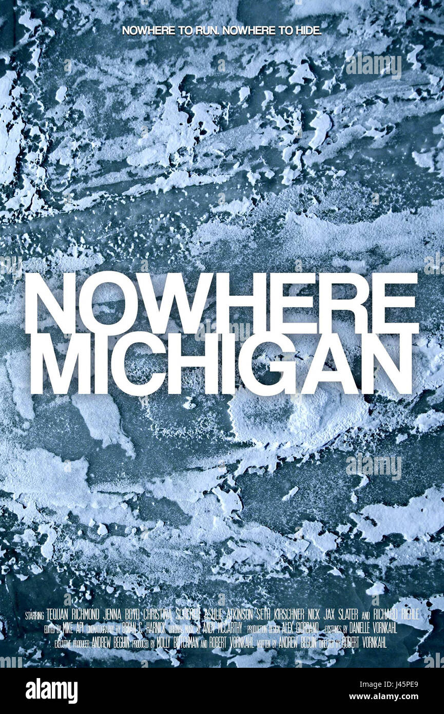 NOWHERE, MICHIGAN, poster, 2017 Stock Photo - Alamy