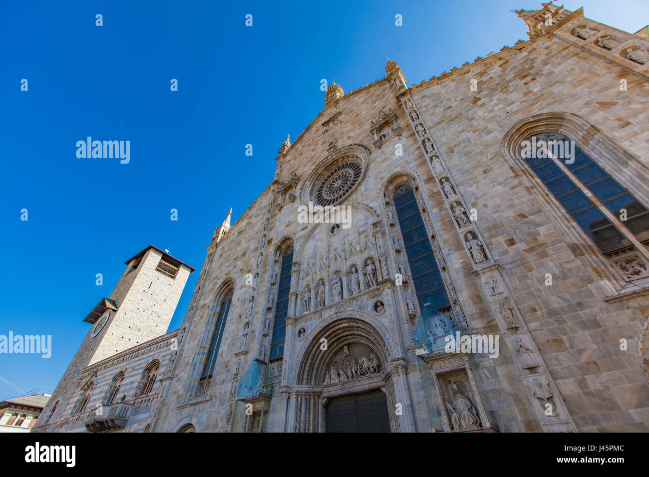 Detail of the Como Cathedral in Italy Stock Photo - Alamy