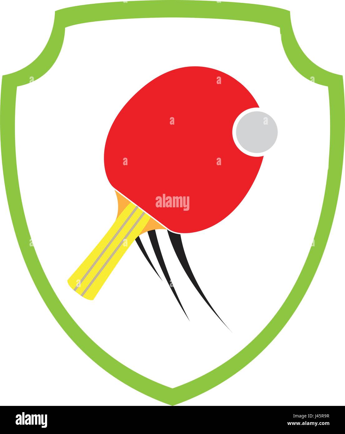 Ping pong sport emblem hi-res stock photography and images - Alamy