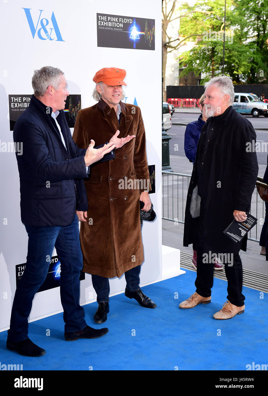 Rory Bremner (left), Bob Geldof (centre) and Roger Taylor (right ...