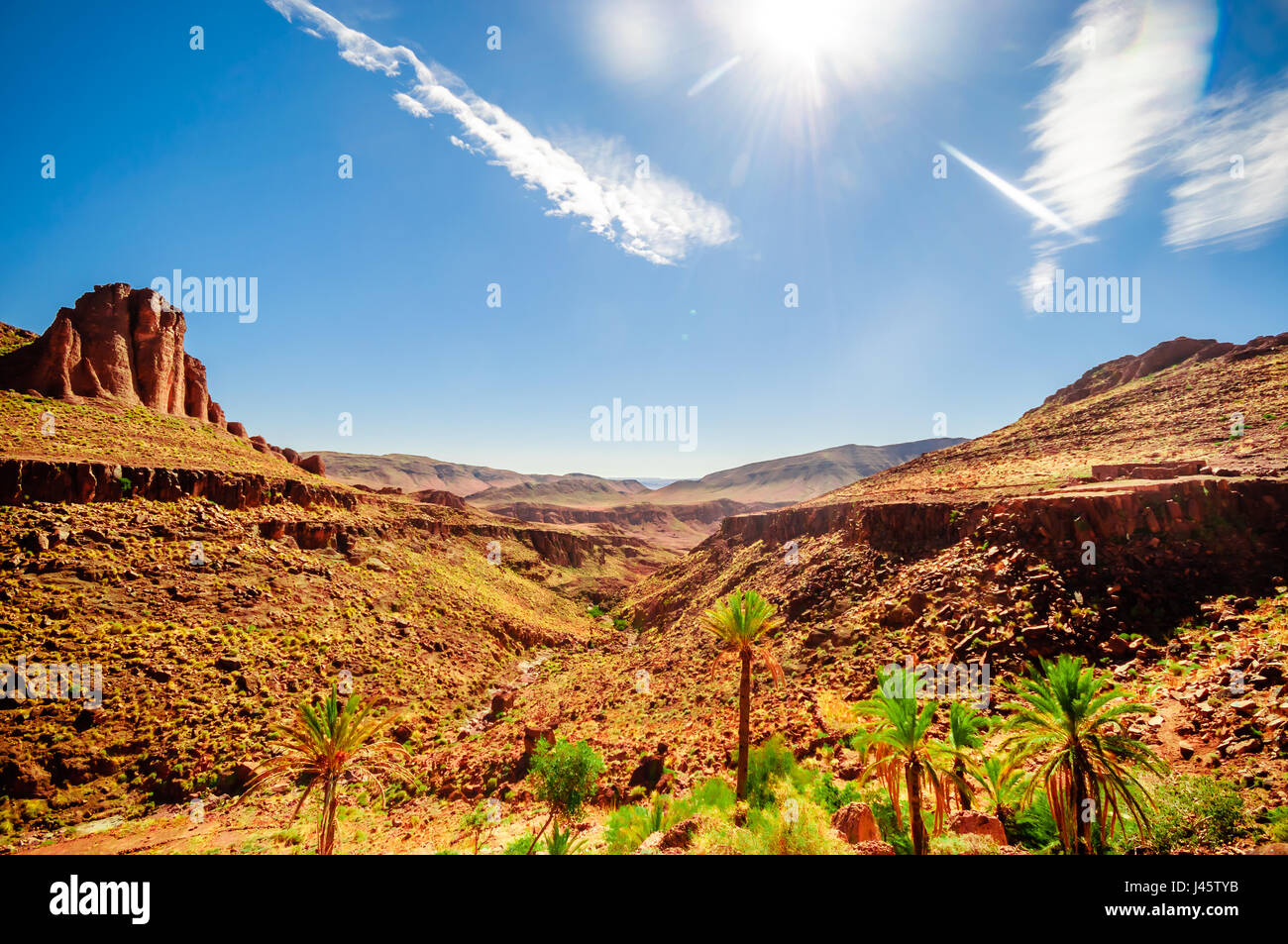 View on Jbel Saghro mountain in Morocco Stock Photo - Alamy