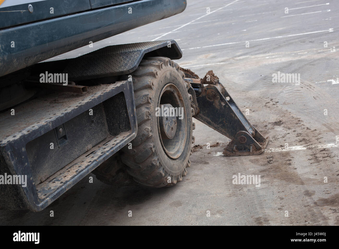 Support of a construction machine Stock Photo - Alamy
