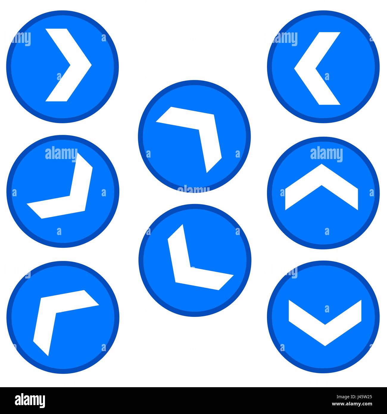 Circles blue arrows Stock Vector Images - Alamy