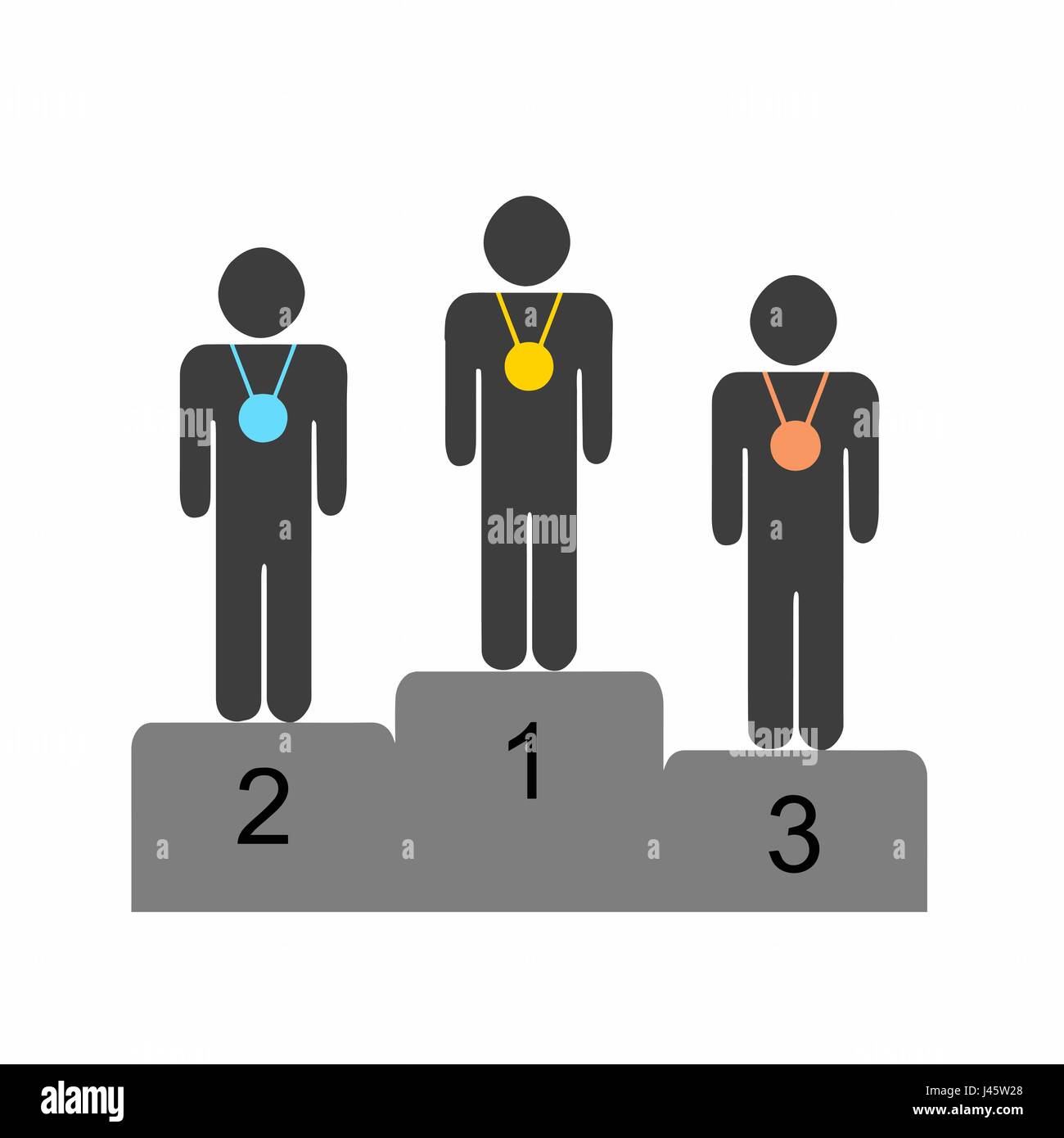 Podium winner silhouette hi-res stock photography and images - Alamy