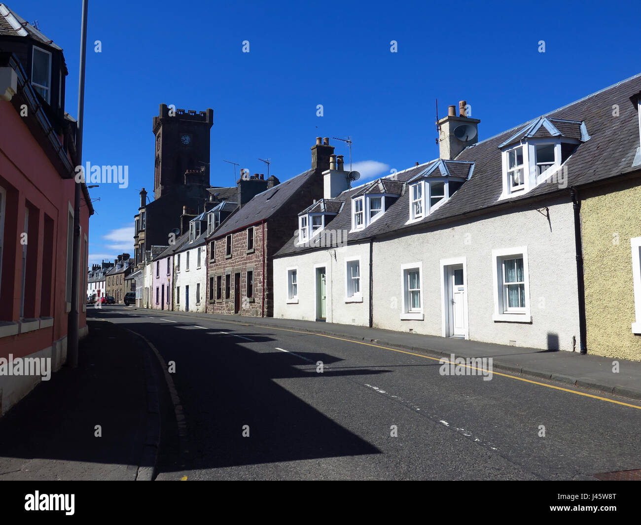 Doune Main Street Stirlingshire Stock Photo - Alamy