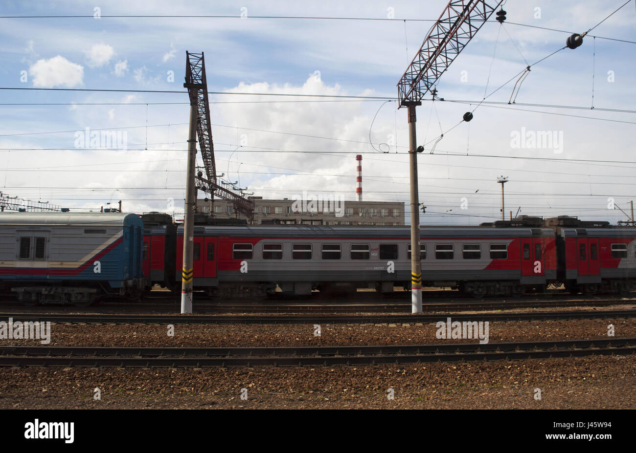 Russian commuter train hi-res stock photography and images - Alamy
