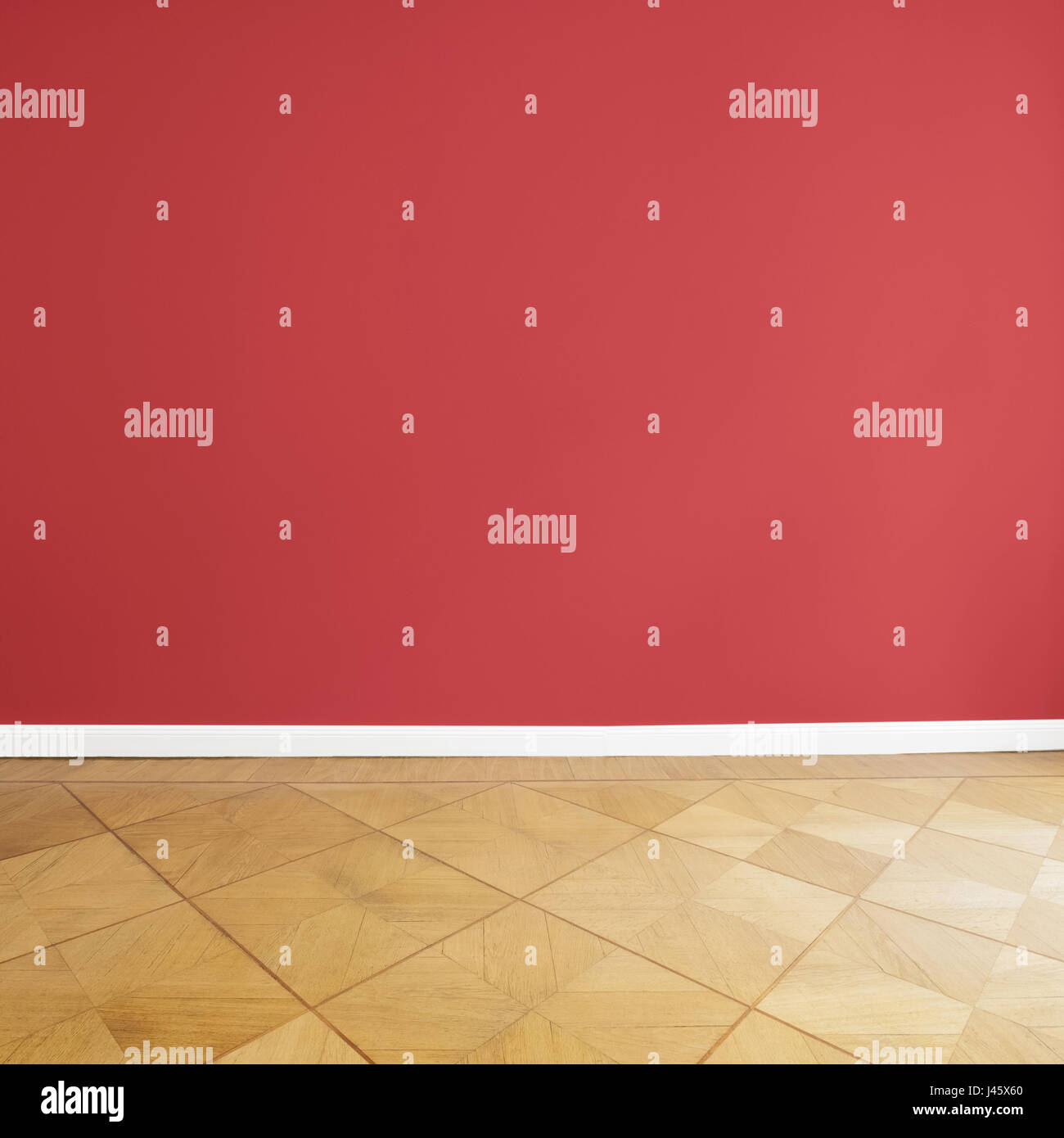 red wall background, empty apartment room Stock Photo - Alamy