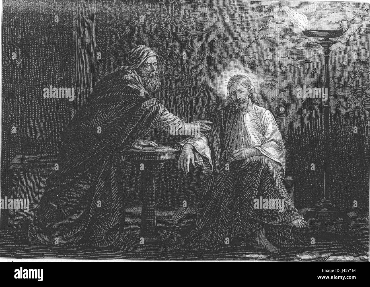 Jesus and nicodemus hi-res stock photography and images - Alamy