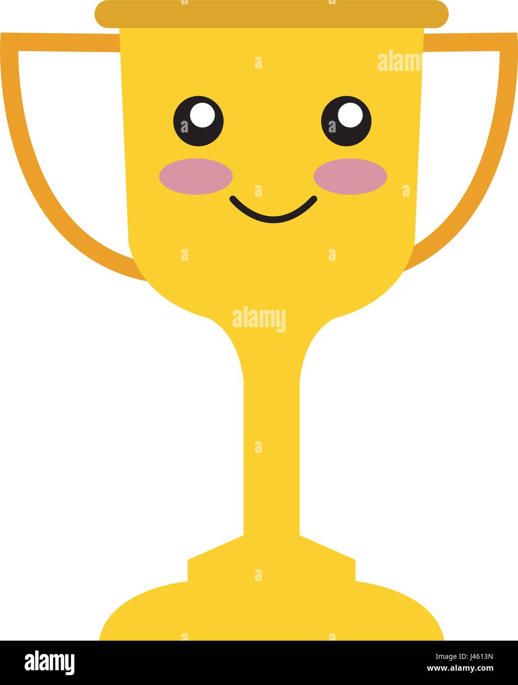 trophy cup comic character isolated icon Stock Vector Image & Art - Alamy