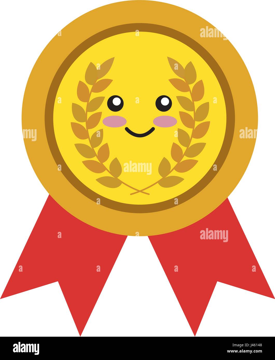 medallion with wreath comic character Stock Vector Image & Art - Alamy