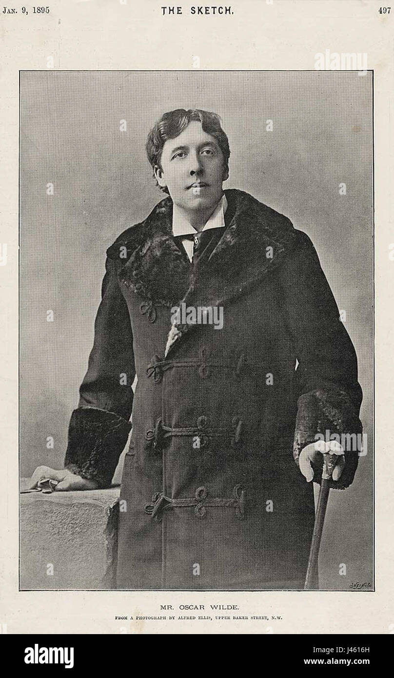 This portrait of Oscar Wilde, painted by Alfred Ellis and Walerie in ...